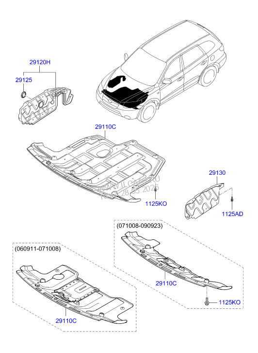 2017 Hyundai Santa Fe Parts Diagram | Reviewmotors.co