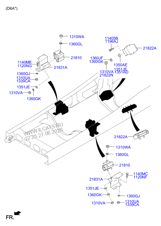 FRONT SEAT HYUNDAI HD250/HD260/HD270/HD700/HD1000 04EM (2010-) 6X4 DLX ...