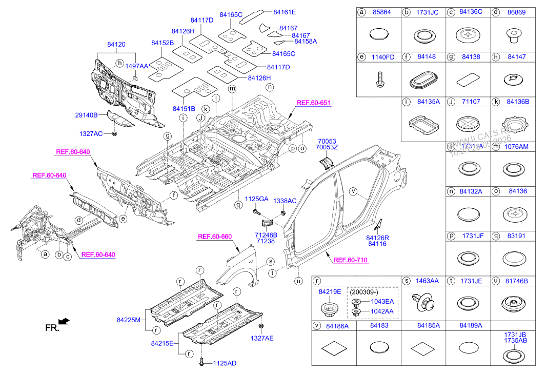 ISOLATION PAD & PLUG HYUNDAI I20 18 (TURKEY PLANT-TURKEY) (2018-) 2018