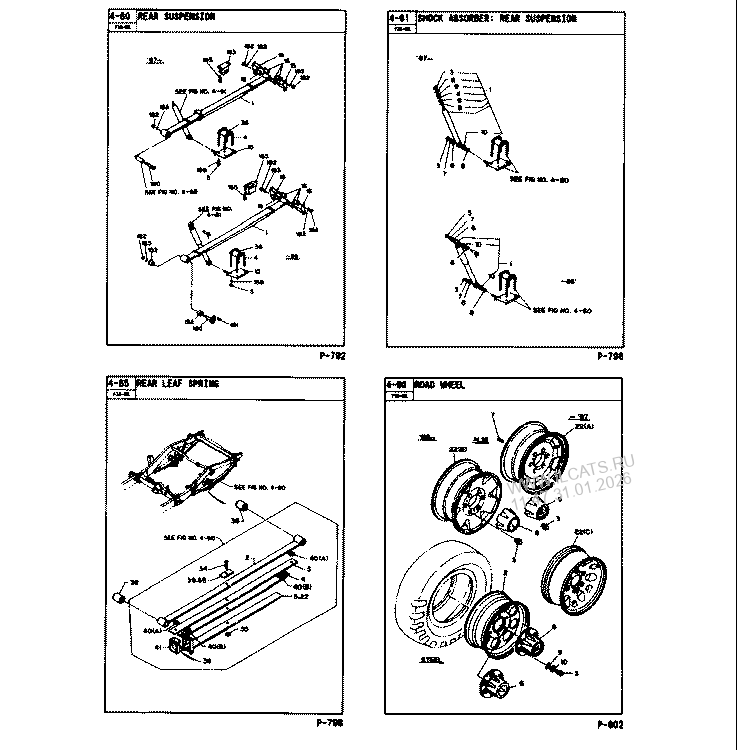 INLET AND EXHAUST MANIFOLD (GASOLINE) (G180Z, G200 ISUZU PICKUP