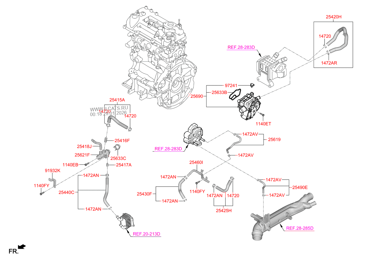 BODY SIDE MOULDING KIA RIO/STONIC 17 (2016-) Any