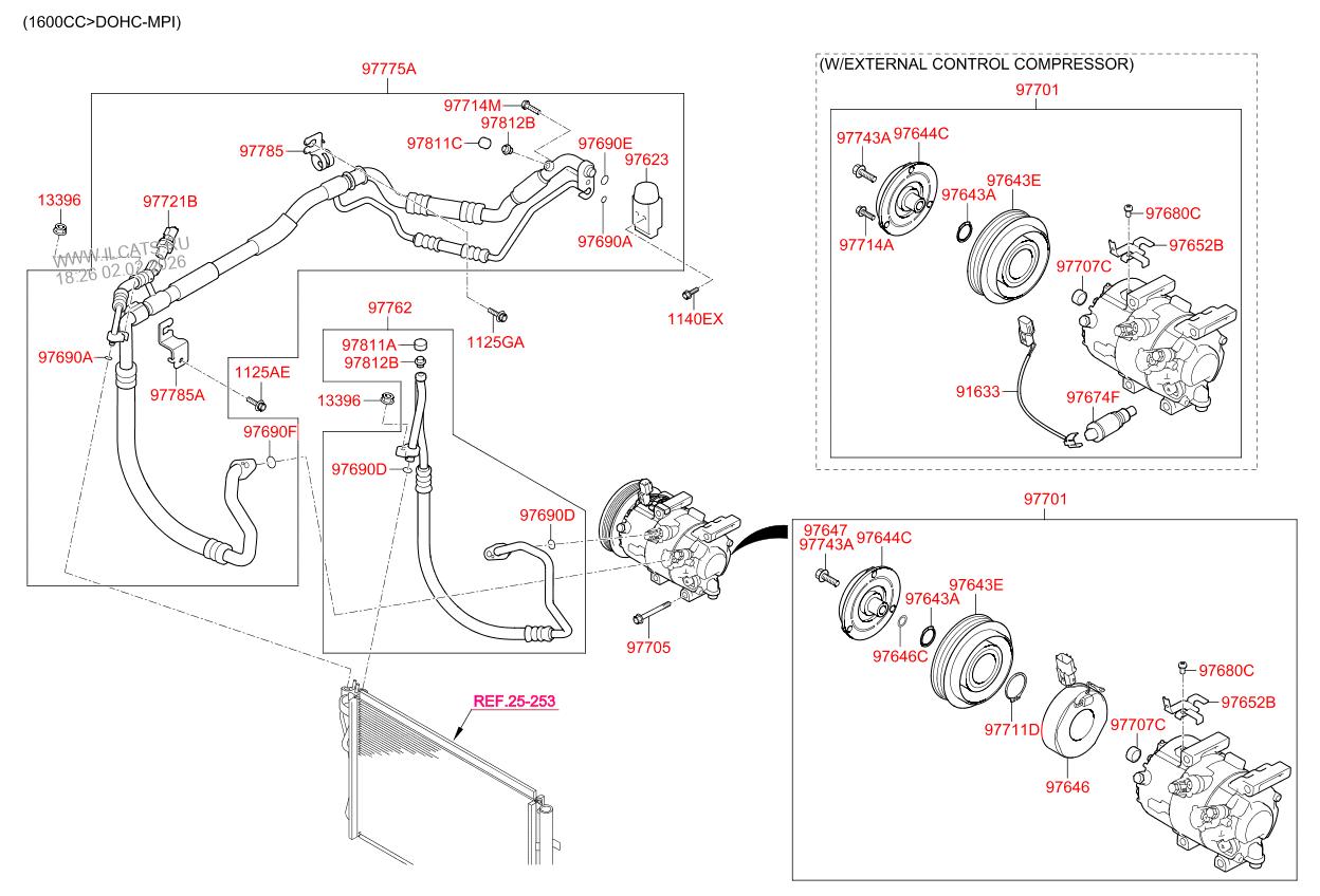 CRANKSHAFT & PISTON KIA CERATO/FORTE 16 (2016-) Any