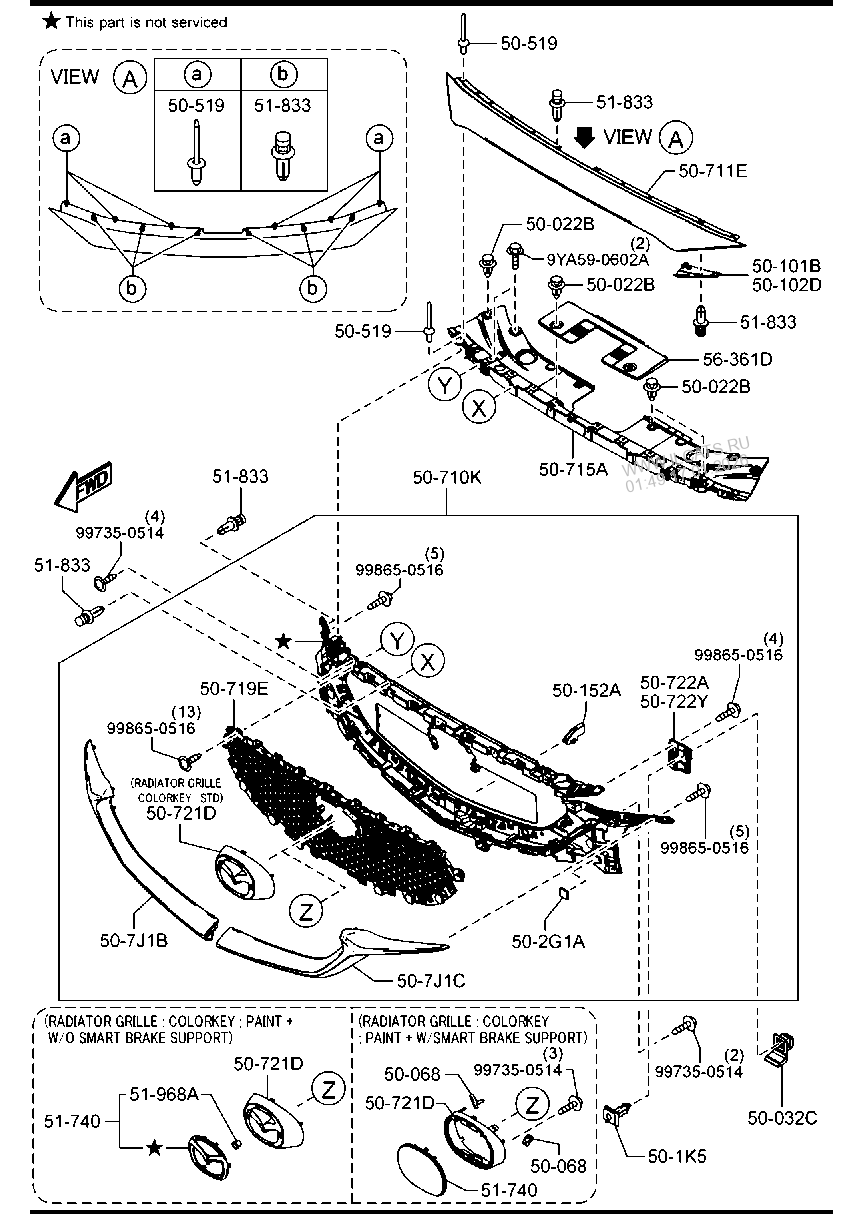 РЕШЕТКА РАДИАТОРА MAZDA CX-5
