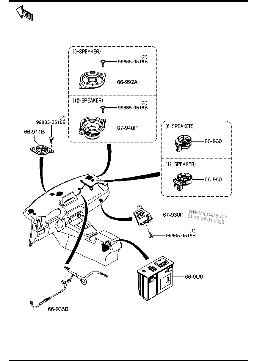 СТЕКЛА ОКОН MAZDA CX-9