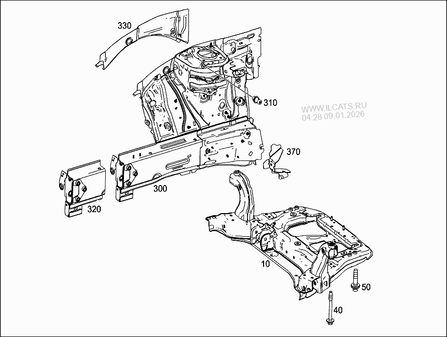 WHEELHOUSE,FRONT SUBFRAME MERCEDES A 35 AMG 4-MATIC&(177051)