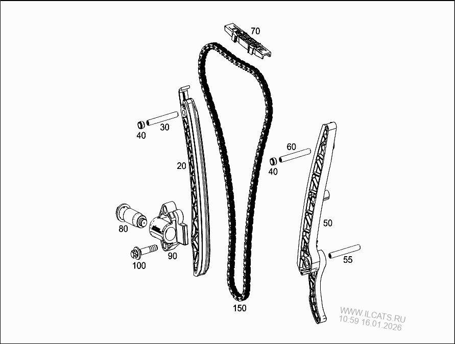 CHAIN DRIVE MERCEDES E 250 BLUE EFFICIENCY&(207336)