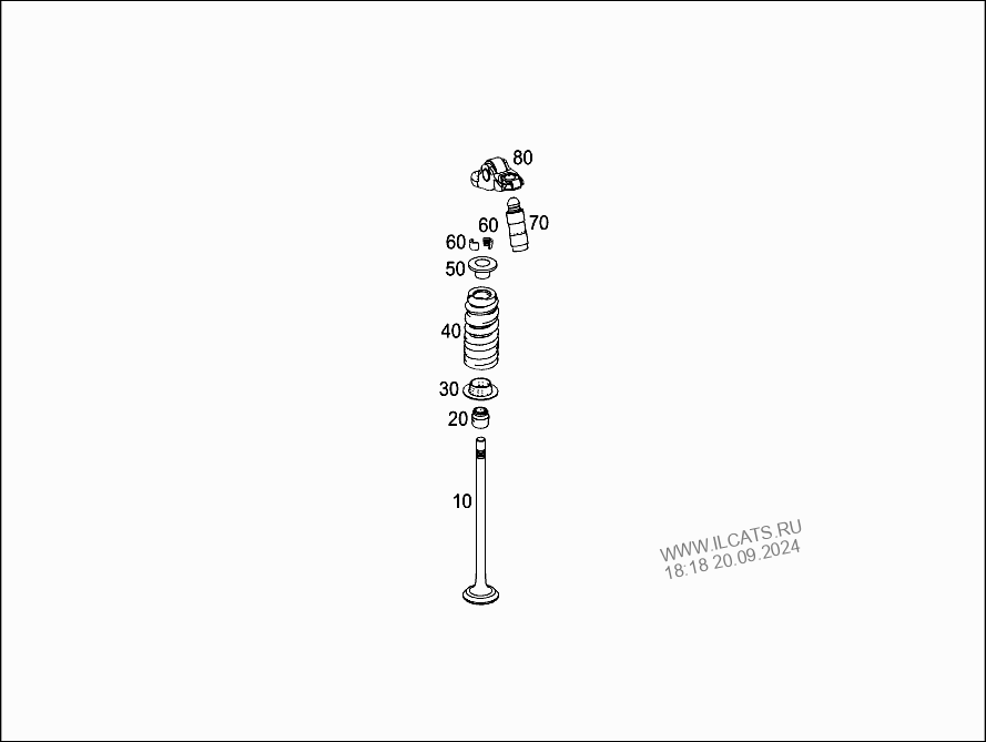 VALVES MERCEDES E 250 BLUE EFFICIENCY&(207336)