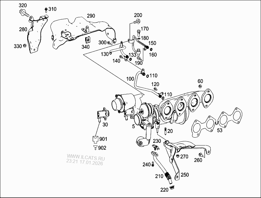 TURBOCHARGER MERCEDES C 200 CGI / C 200&(204048)