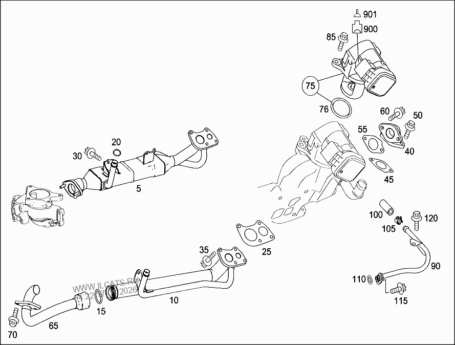 EXHAUST GAS RECIRCULATION MERCEDES OM642&(642940)