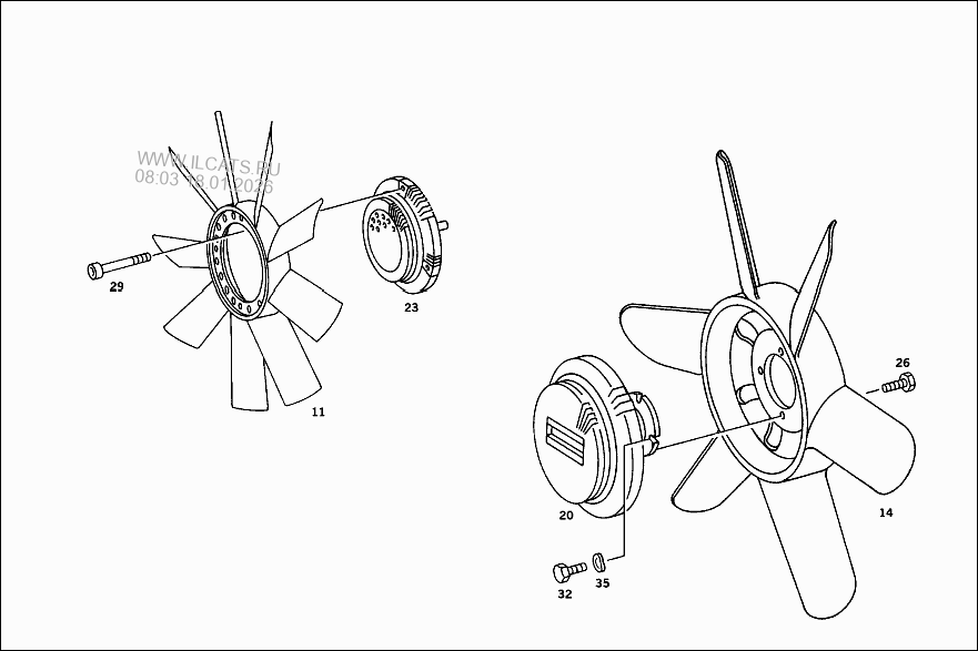 ВЕНТИЛЯТОР MERCEDES 300 GD&(460325)