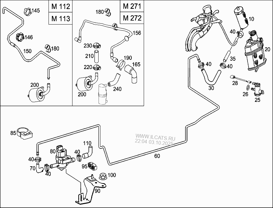 closed-fuel-evaporation-control-system-mercedes-c-55-amg-203276