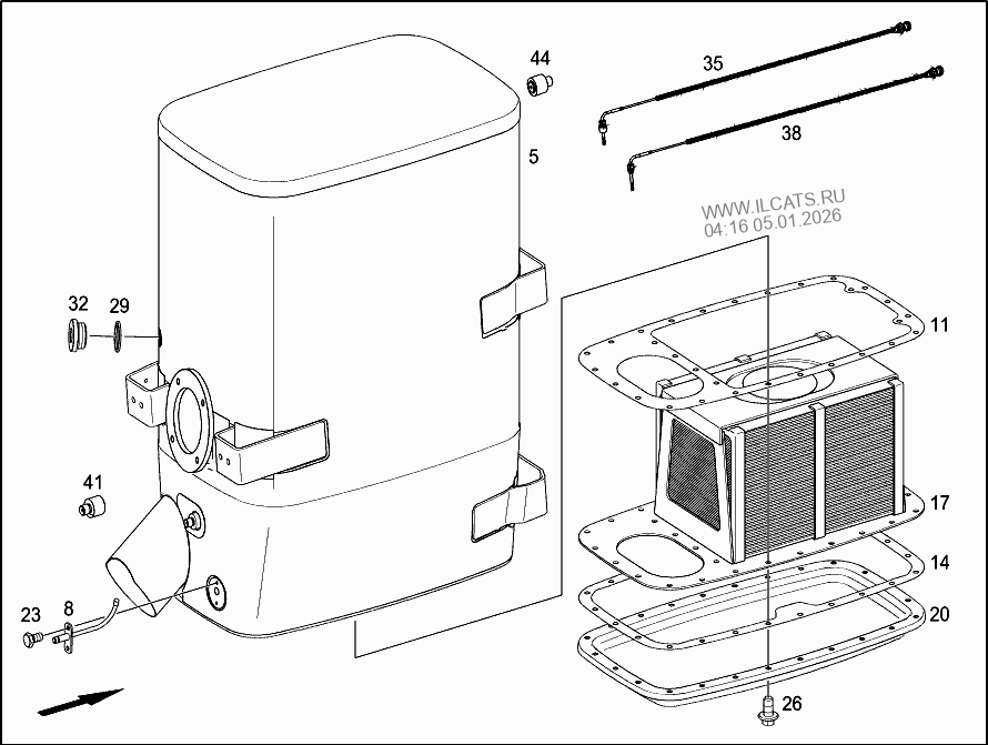 EXHAUST GAS AFTERTREATMENT MERCEDES OM 457 HLA&(457966)