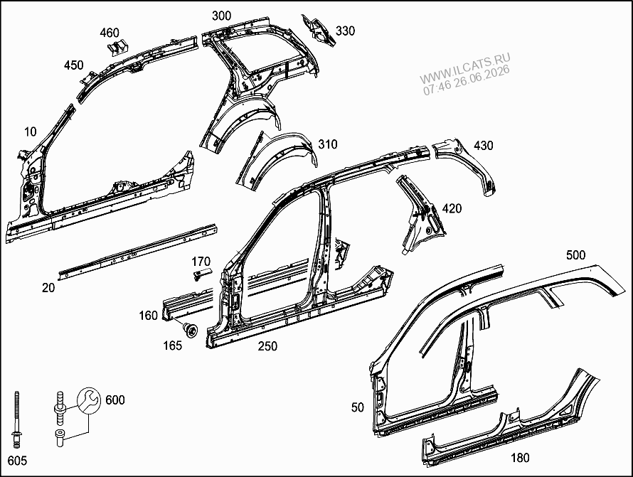 rear-fender-mercedes-500-sec-126044