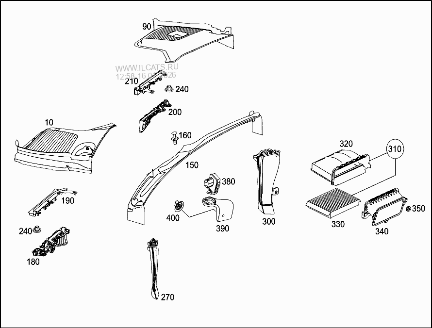 ВОДООТВОД С ВОДОЗАБОРНИКОМ MERCEDES GLC 300&(253948)