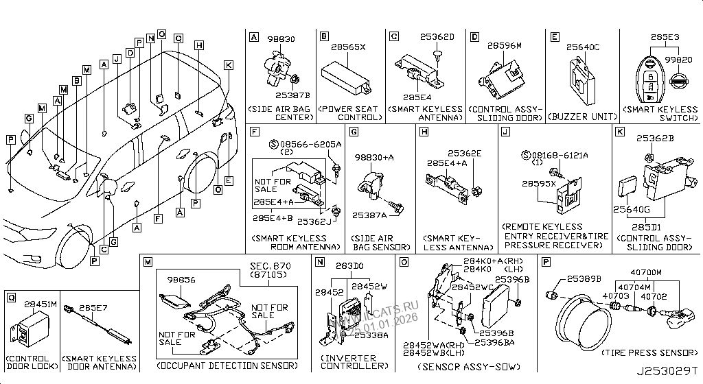 ЭЛЕКТРИЧЕСКИЙ БЛОК NISSAN QUEST