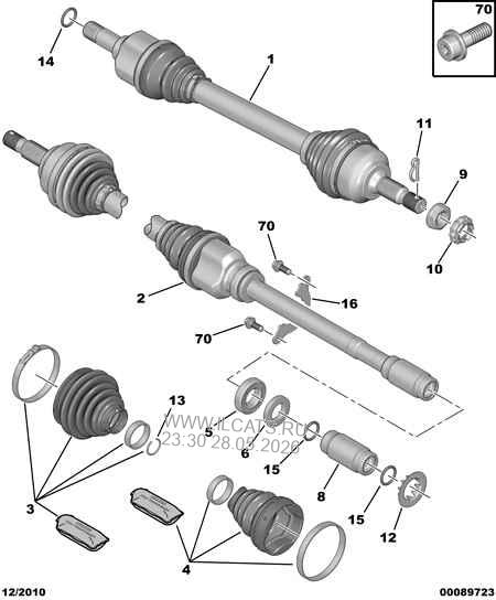 driveshaft PEUGEOT 407 4 door saloon 2.0 i 16v 138