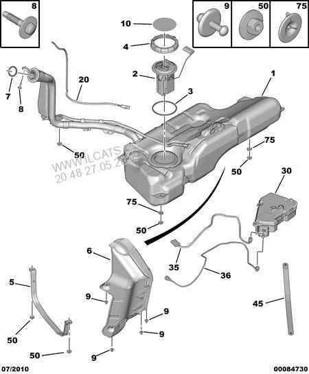 fuel tank fuel gauge PEUGEOT 3008 5-door cross over 2.0 hdi 150 pef