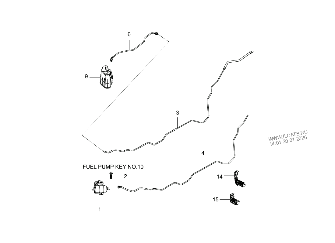 ТОПЛИПРОВОД(GSL) SSANGYONG KORANDO C (C200) / NEW ACTION