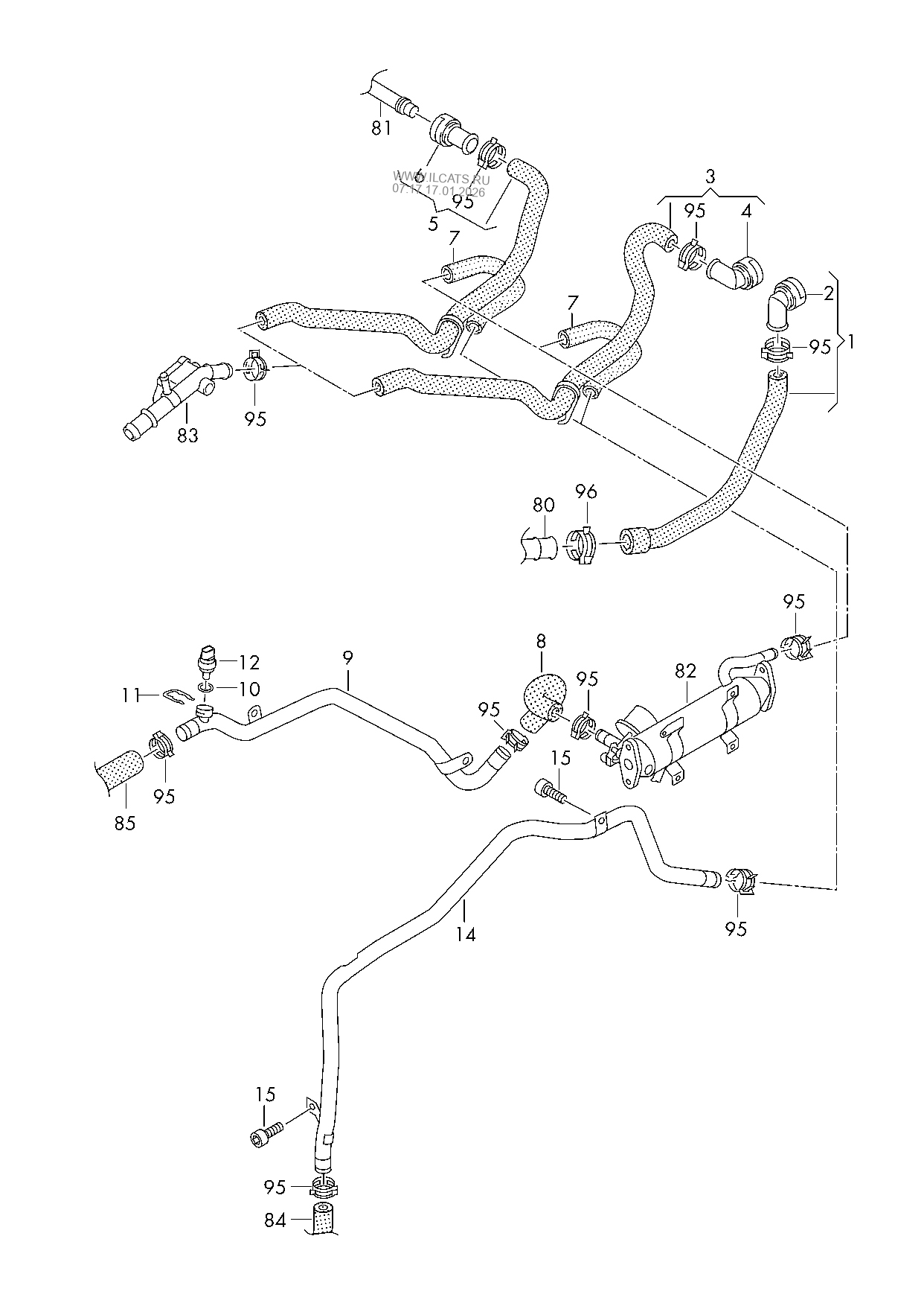 coolant cooling system VW TIGUAN